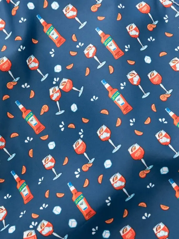 MC2 SAINT BARTH Graphic-print Swim Shorts - Blue
