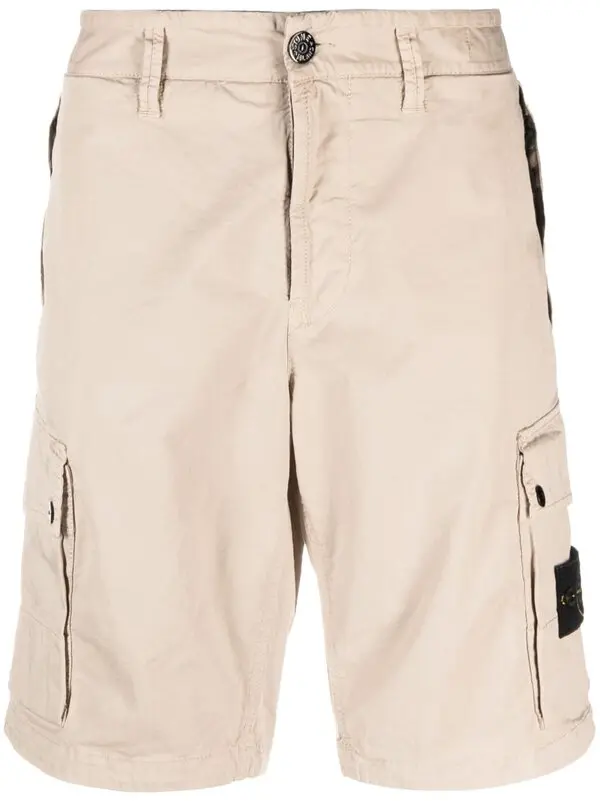 Stone Island Compass-patch Cargo Shorts