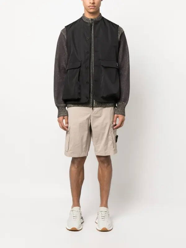 Stone Island Compass-patch Cargo Shorts