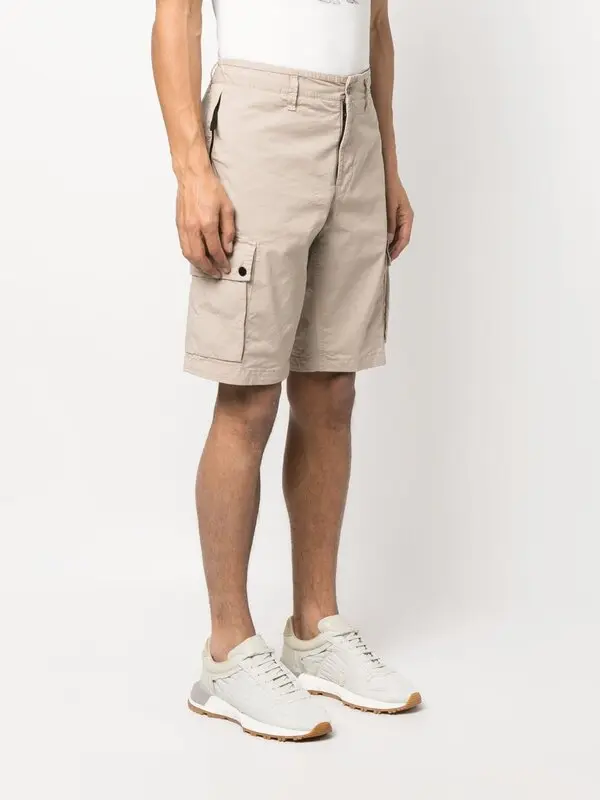 Stone Island Compass-patch Cargo Shorts