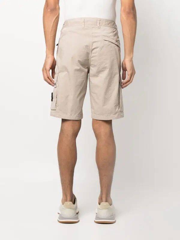 Stone Island Compass-patch Cargo Shorts