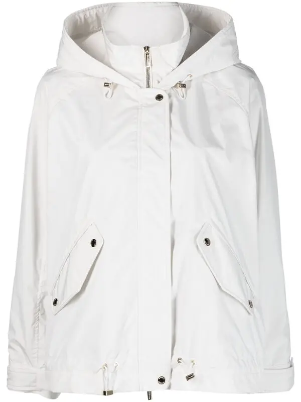 MOORER Hooded Zip-up Coat