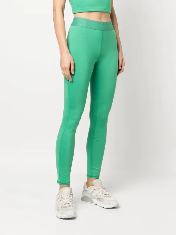 Rlx Ralph Lauren Logo-waist Cropped Leggings