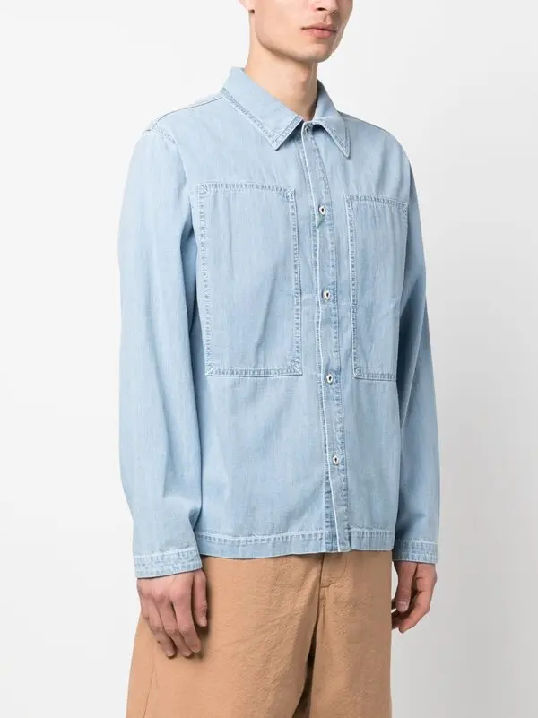 Kenzo Patch-design Denim Shirt