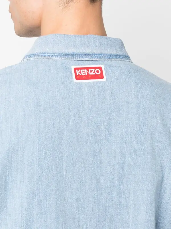 Kenzo Patch-design Denim Shirt