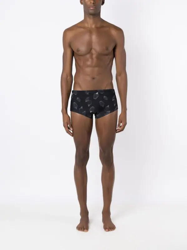 AMIR SLAMA Graphic-print Swim Trunks
