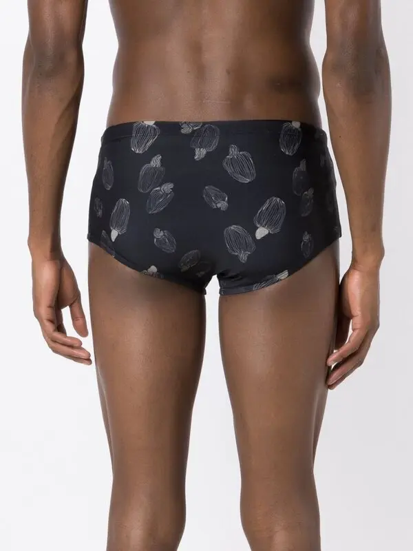 AMIR SLAMA Graphic-print Swim Trunks