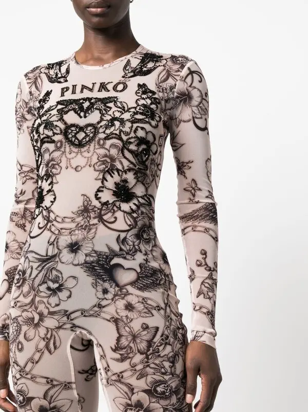 Pinko Tattoo-print Jumpsuit