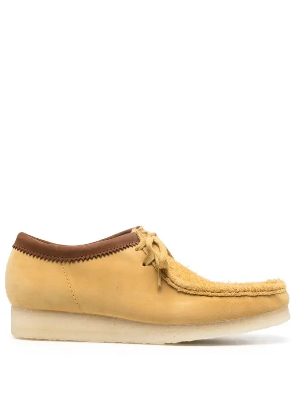 Clarks Wallabee Suede Derby Shoes - Neutrals