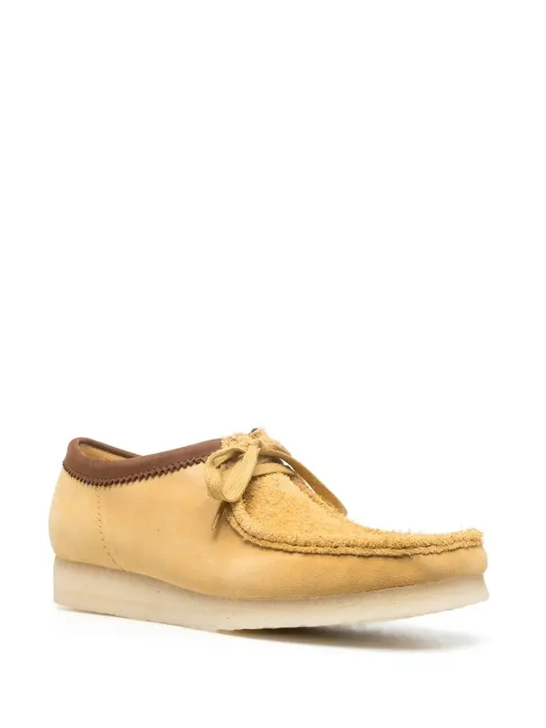 Clarks Wallabee Suede Derby Shoes - Neutrals