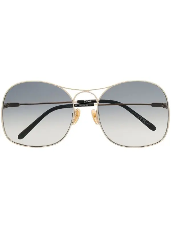 Chloé Oversized Sunglasses - Gold