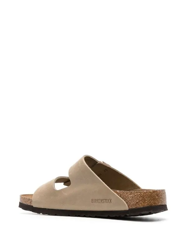 BIRKENSTOCK Arizona Leather Slides - Brown