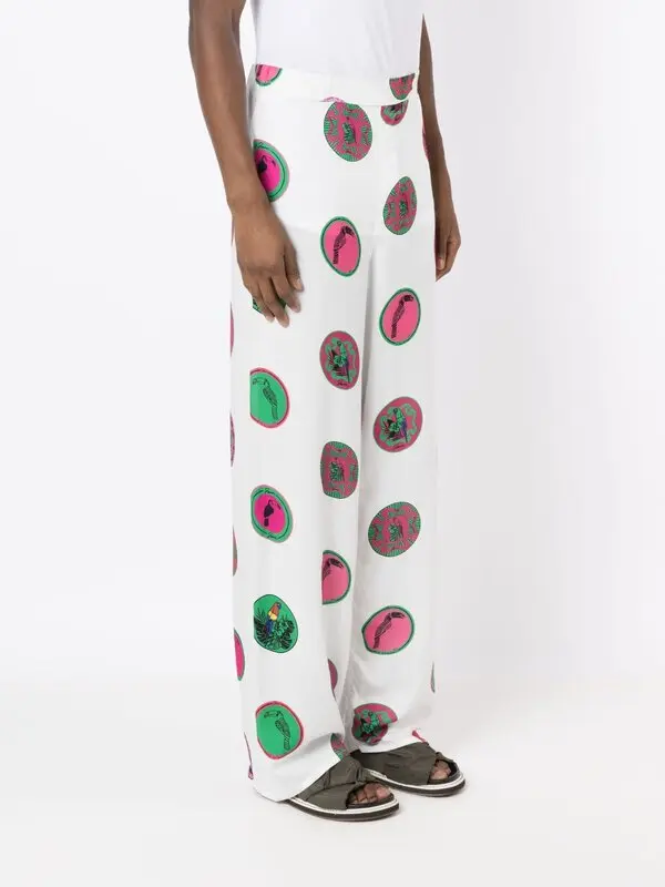 AMIR SLAMA Graphic-print Trousers