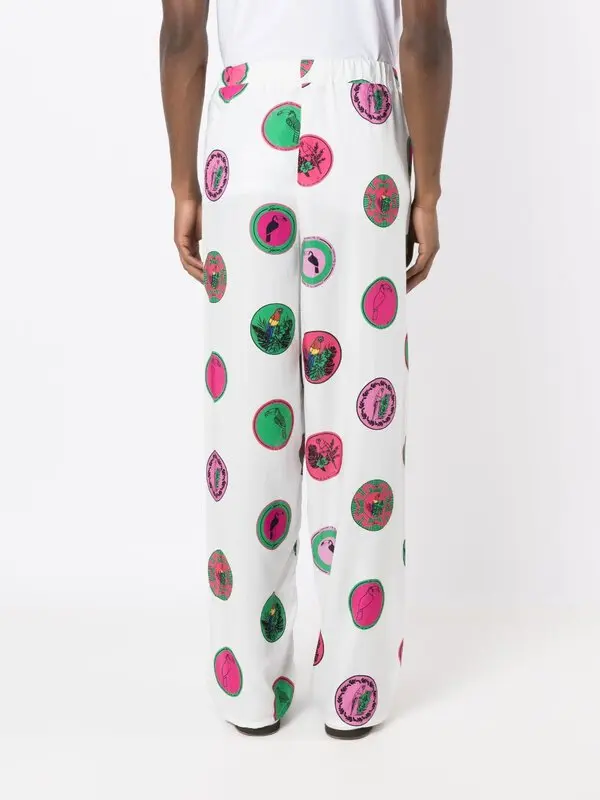 AMIR SLAMA Graphic-print Trousers