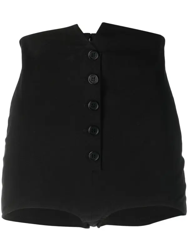 Philosophy Di Lorenzo Serafini High-waisted Mini Shorts - Black