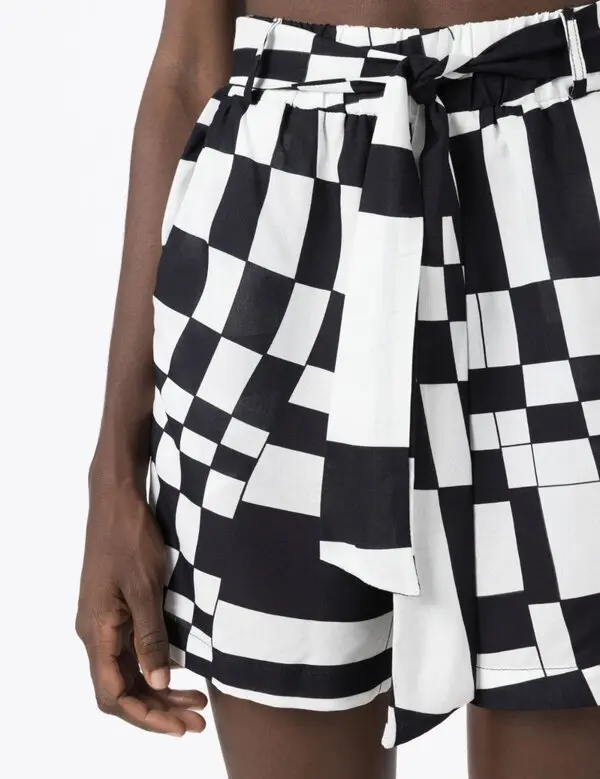 AMIR SLAMA Geometric-print Shorts