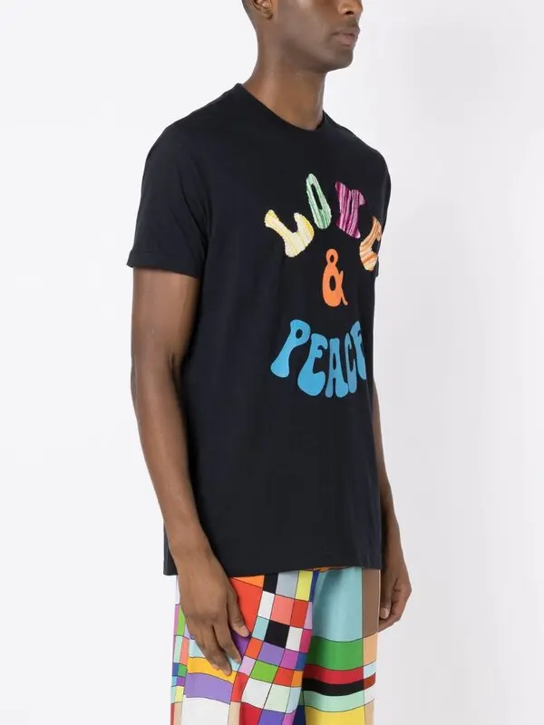 AMIR SLAMA Graphic-print Embroidered T-shirt