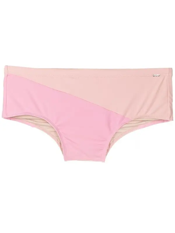 AMIR SLAMA Panelled Swim Trunks - Pink