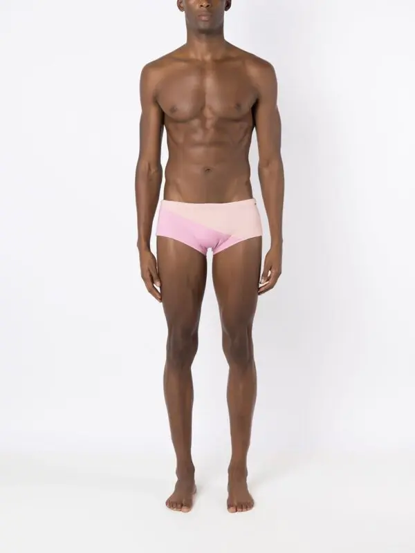 AMIR SLAMA Panelled Swim Trunks - Pink