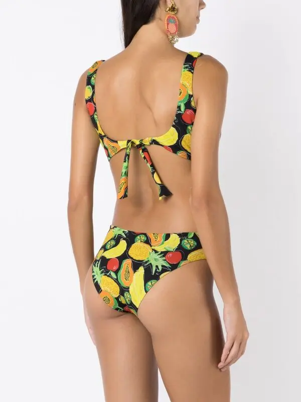 AMIR SLAMA All-over Fruit-print Bikini Set