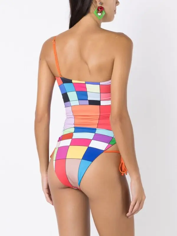 AMIR SLAMA Graphic-print One-piece Swimsuit