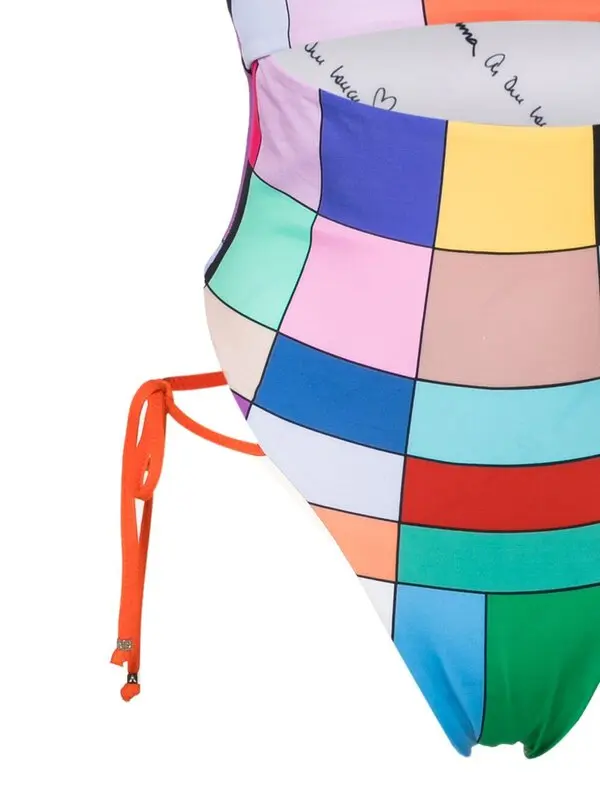 AMIR SLAMA Graphic-print One-piece Swimsuit