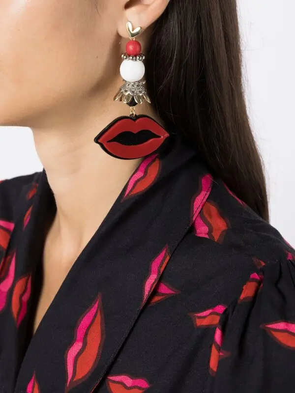 AMIR SLAMA Asymmetric Drop Earrings
