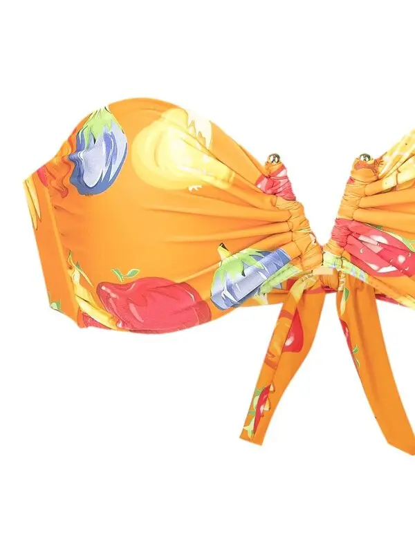 AMIR SLAMA Fruit-print Two-piece Bikini Set