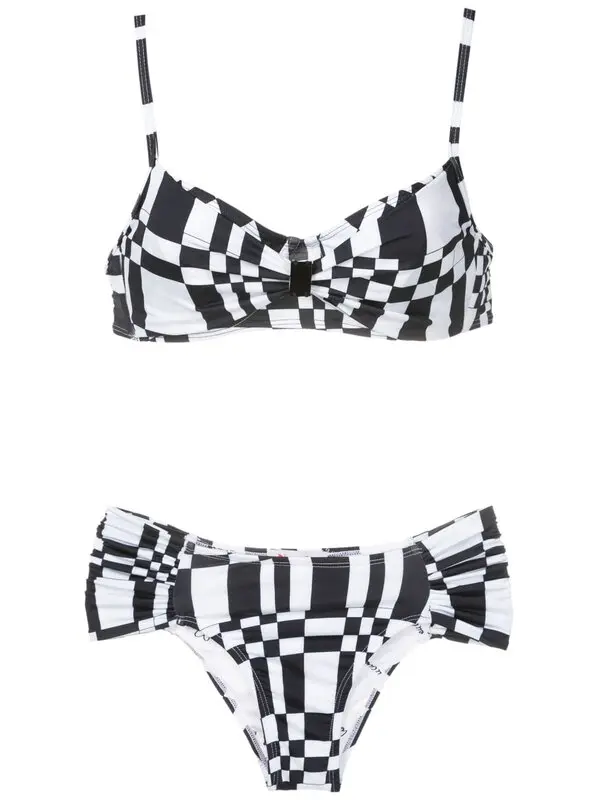 AMIR SLAMA Geometric-print Two-piece Set