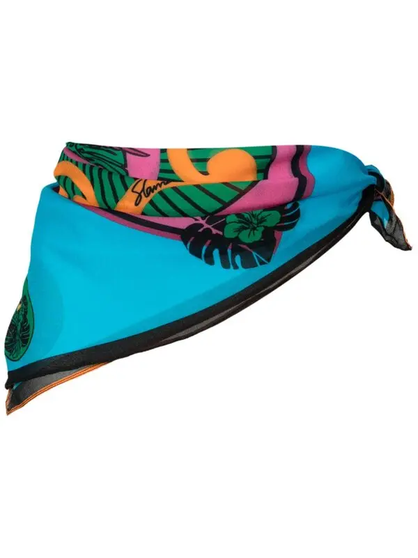 AMIR SLAMA Graphic-print Sarong - Multicolour