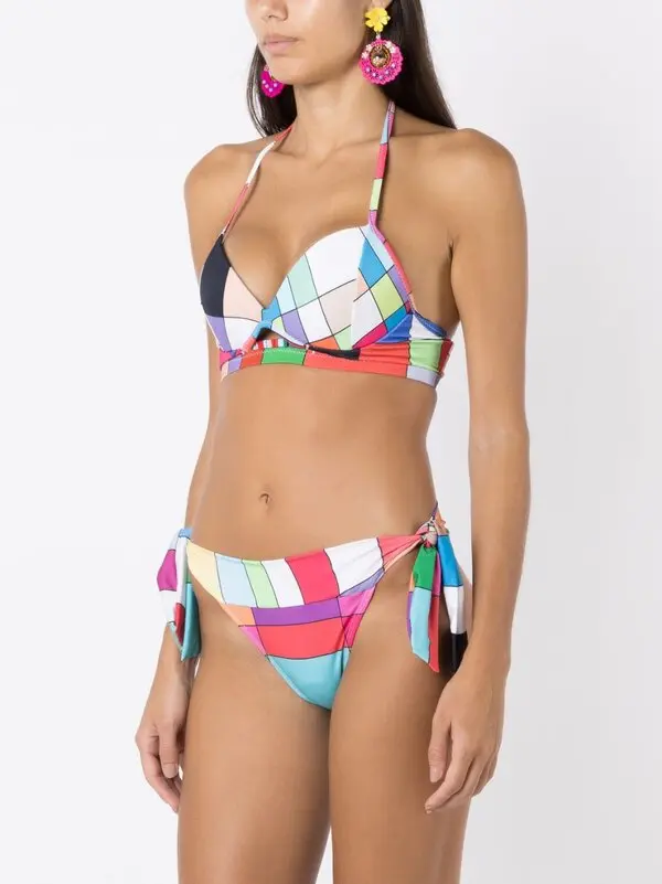 AMIR SLAMA Graphic-print Bikini Set
