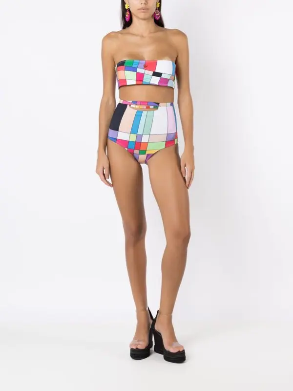 AMIR SLAMA Graphic-print Bikini Set