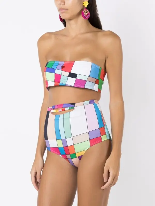 AMIR SLAMA Graphic-print Bikini Set