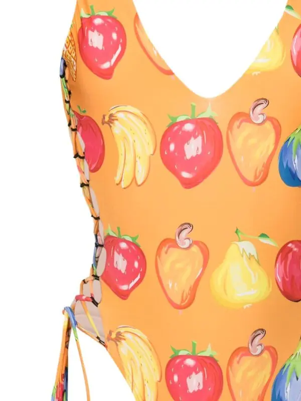 AMIR SLAMA Fruit-print Swimsuit