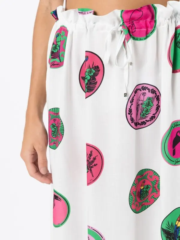 AMIR SLAMA Graphic-print Maxi Skirt