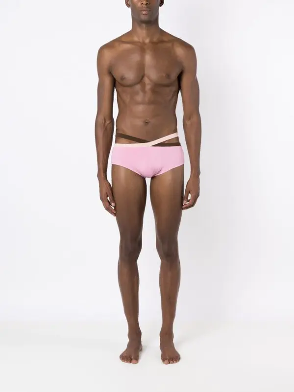 AMIR SLAMA Cut-out Swim Trunks