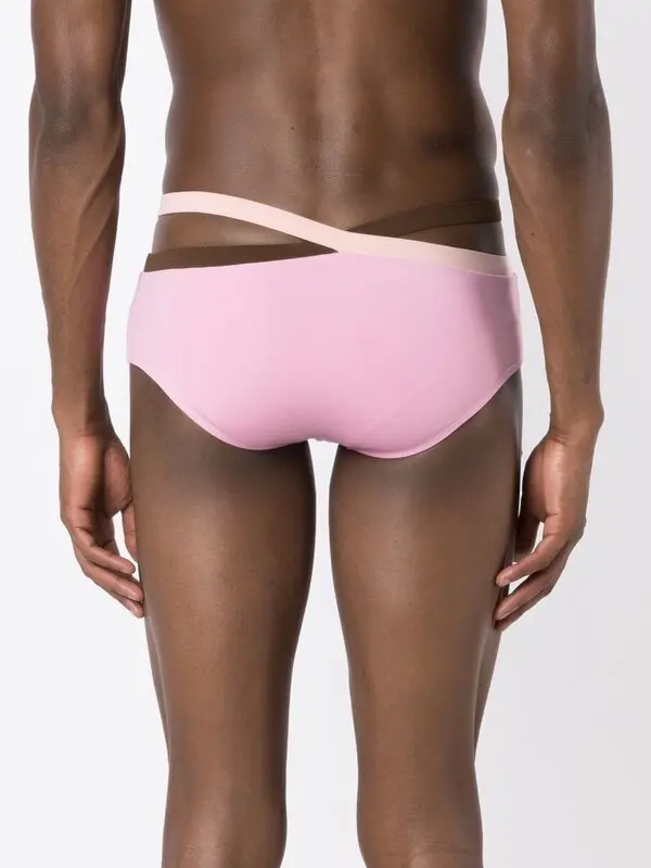 AMIR SLAMA Cut-out Swim Trunks