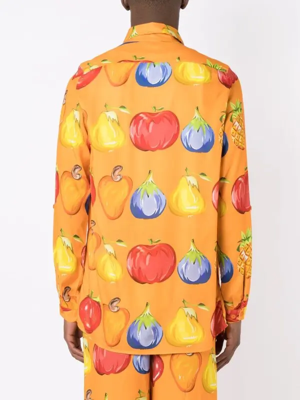 AMIR SLAMA Fruit-print Shirt