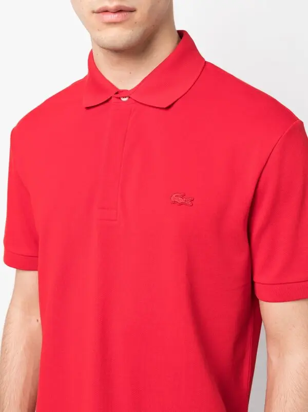 Lacoste Logo-patch Cotton Polo Shirt