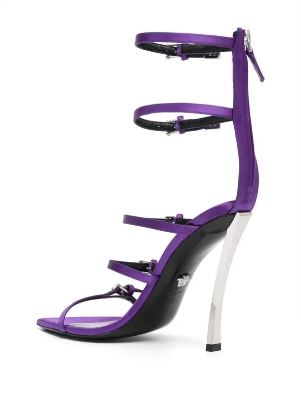 Versace Pin-point 130mm Sandals - Purple