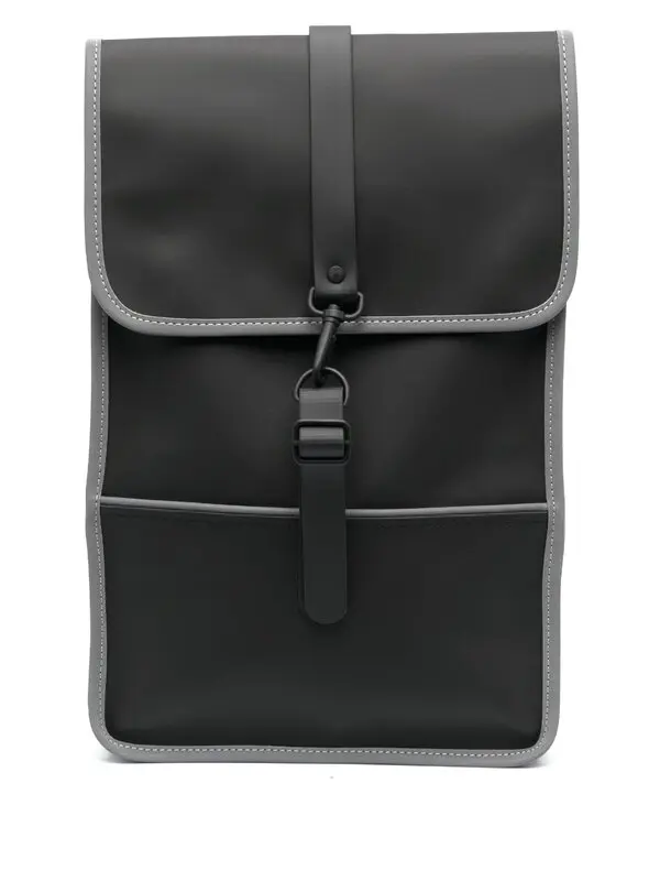 Rains Contrasting-Trim Backpack In Black - 5% Off | Editorialist display picture 1
