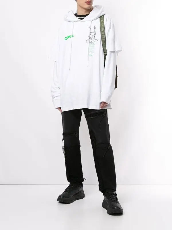 Off-White Ripped Arrows-logo Jeans