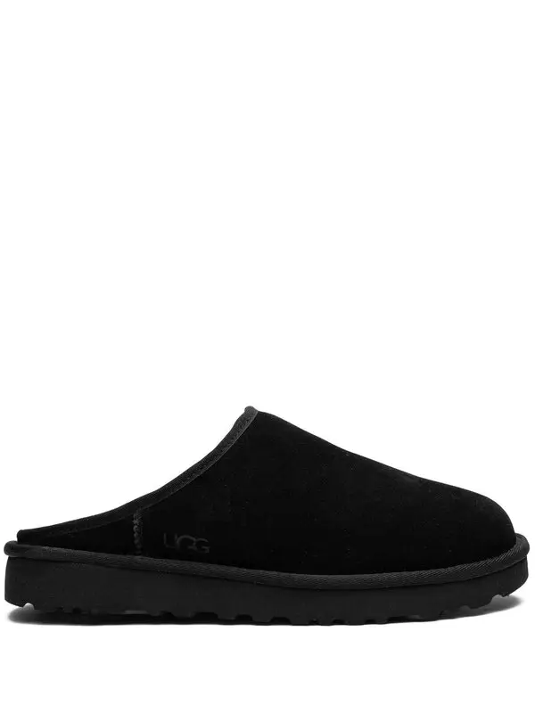 UGG Classic Slip-on Suede Slides - Black