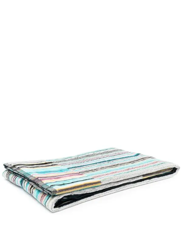 Missoni Jazz Stripe-pattern Towel - Blue