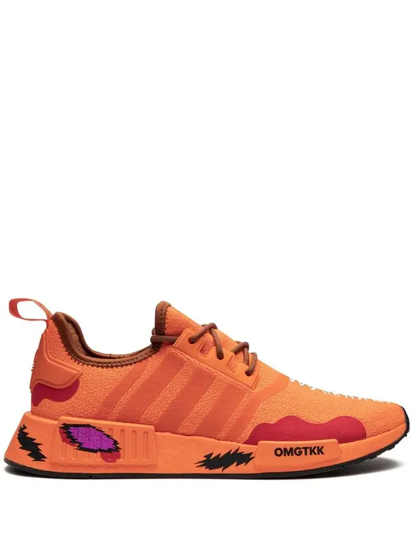 adidas gazelle silver green womens adidas NMD_R1 Shoes - Kids - Core Black / Cloud White / Screaming Orange main image 1