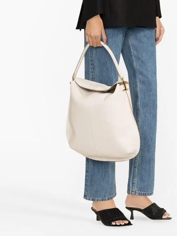 TOD'S T Case Leather Tote Bag