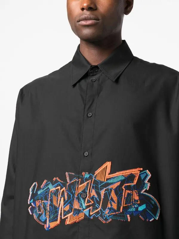 Off-White Graf Coupe' Long-sleeved Shirt - Black