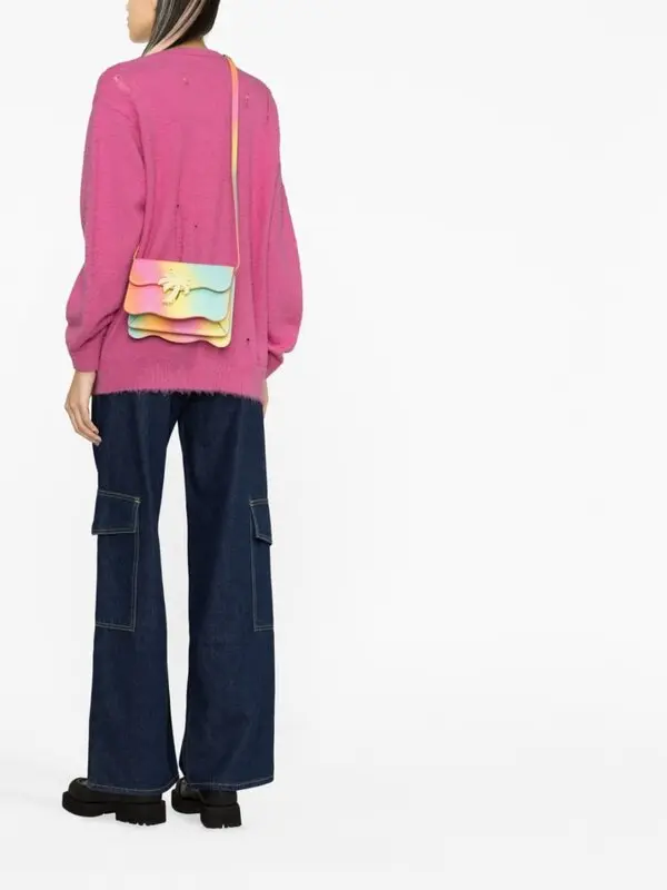 Palm Angels Rainbow Print Shoulder Bag