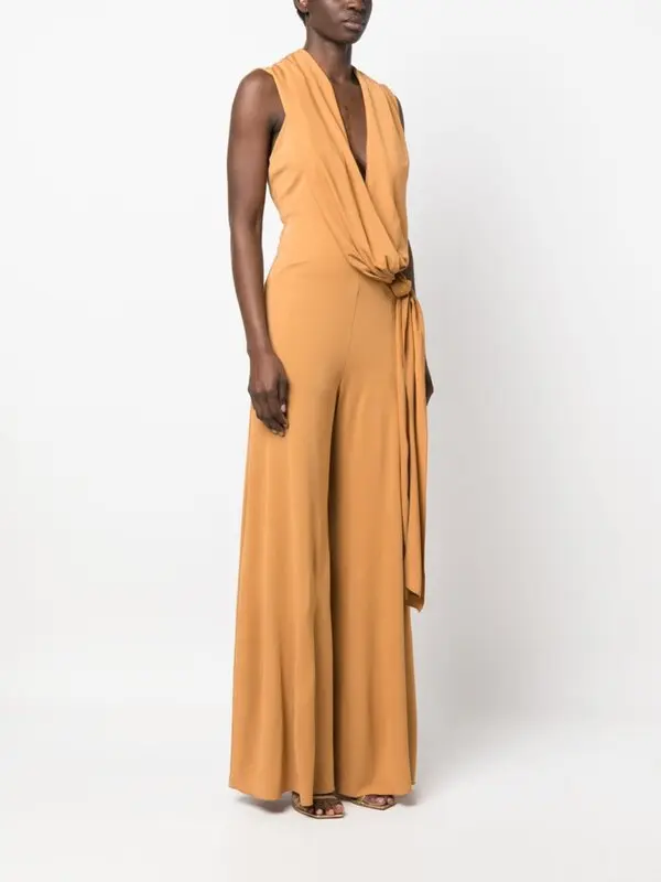 Alberta Ferretti Cut-out Draped Jumpsuit