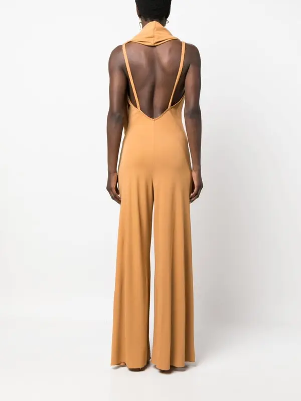 Alberta Ferretti Cut-out Draped Jumpsuit